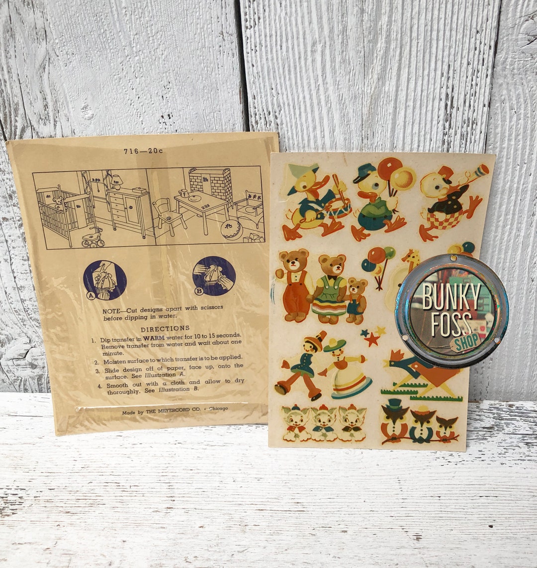 Vintage Duro Decals Toys Decorative Transfers, Vintage Duro Decals ...