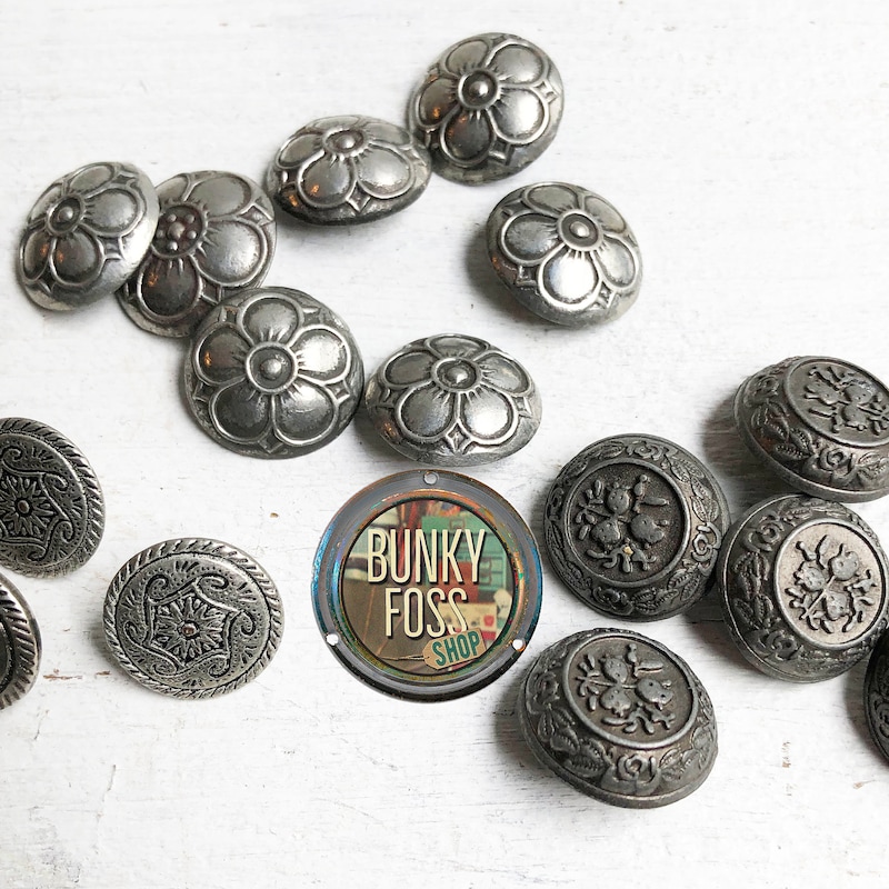 Pewter Buttons - Etsy