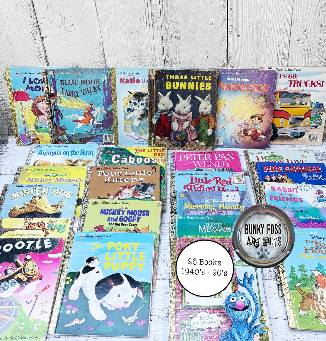 Vintage Little Golden Books Collection,little Golden Books,first ...