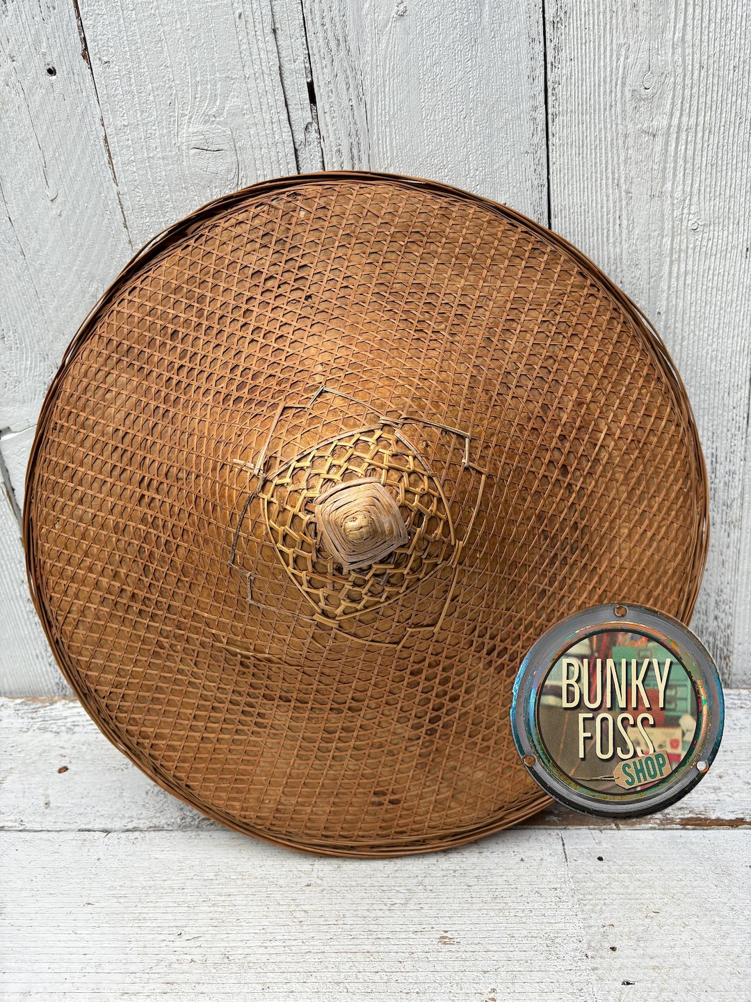 Antique Asian Bamboo Coolie, Chinese Bamboo Hat, Asian Coolie Bamboo ...