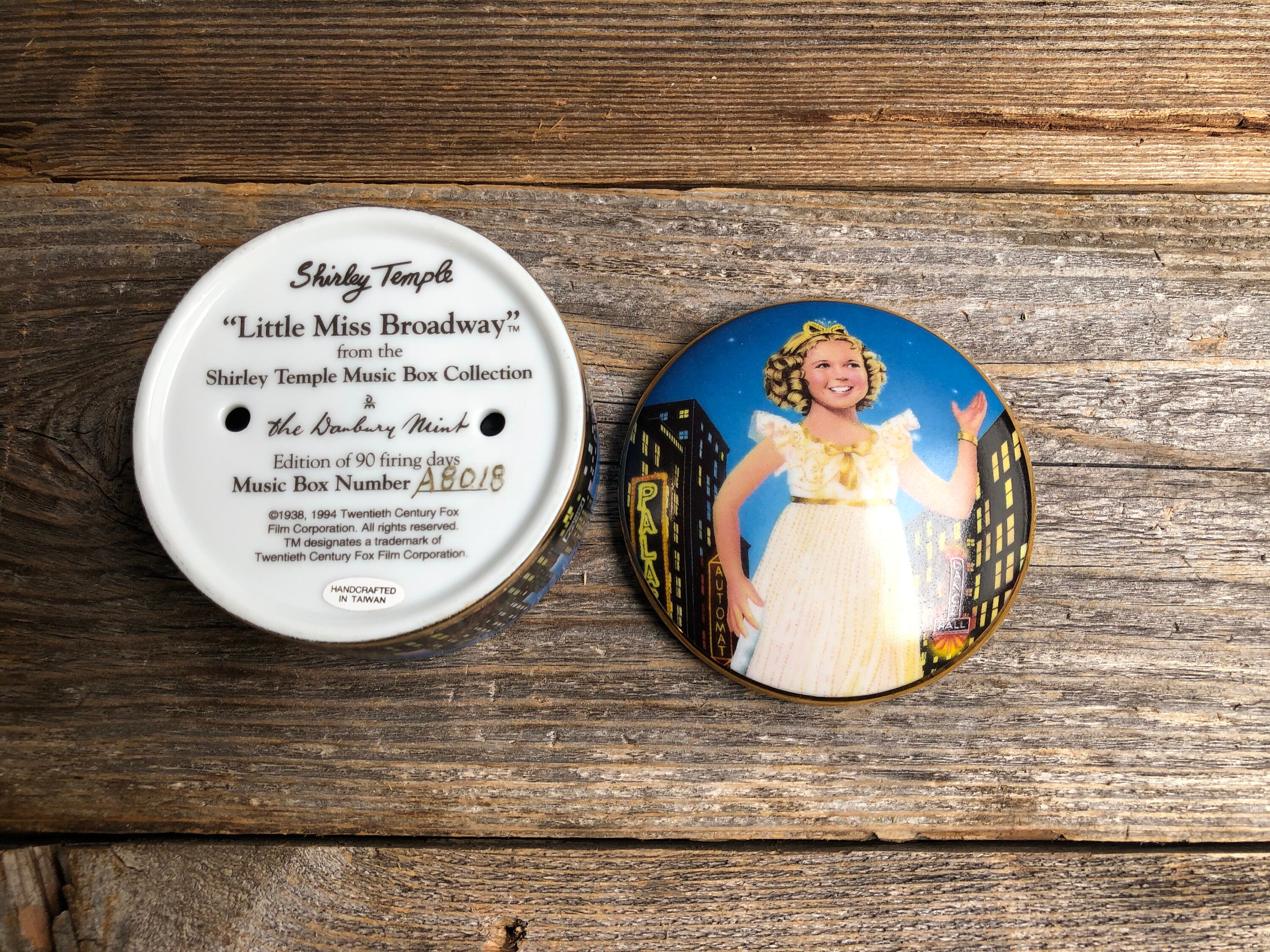 Vintage Danbury Mint Shirley Temple Music Boxlittle Miss - Etsy