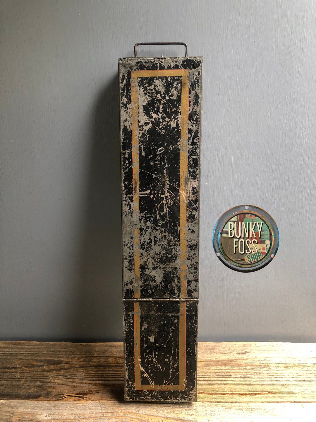 Antique Metal Map/document Metal Hinged Box Metal Map Box - Etsy