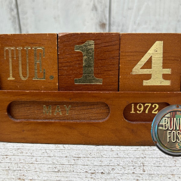 Wooden Calendar - Etsy