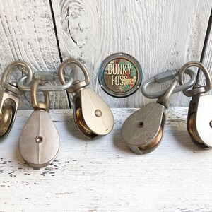 Vintage Single Swivel Rope Pulleys, Pulleys, Small Pulleys, Anti Tangle ...