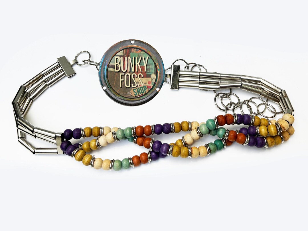 Vintage Boho Style Wooden Beaded Chain Belt, Beaded Chain Belt, Wood ...