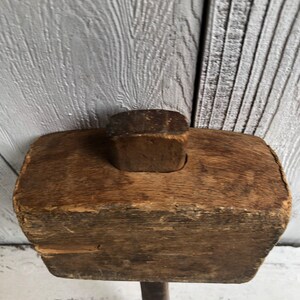 Antique Handmade Wood Mallet, Antique Tools, Primitive Wood Tools ...