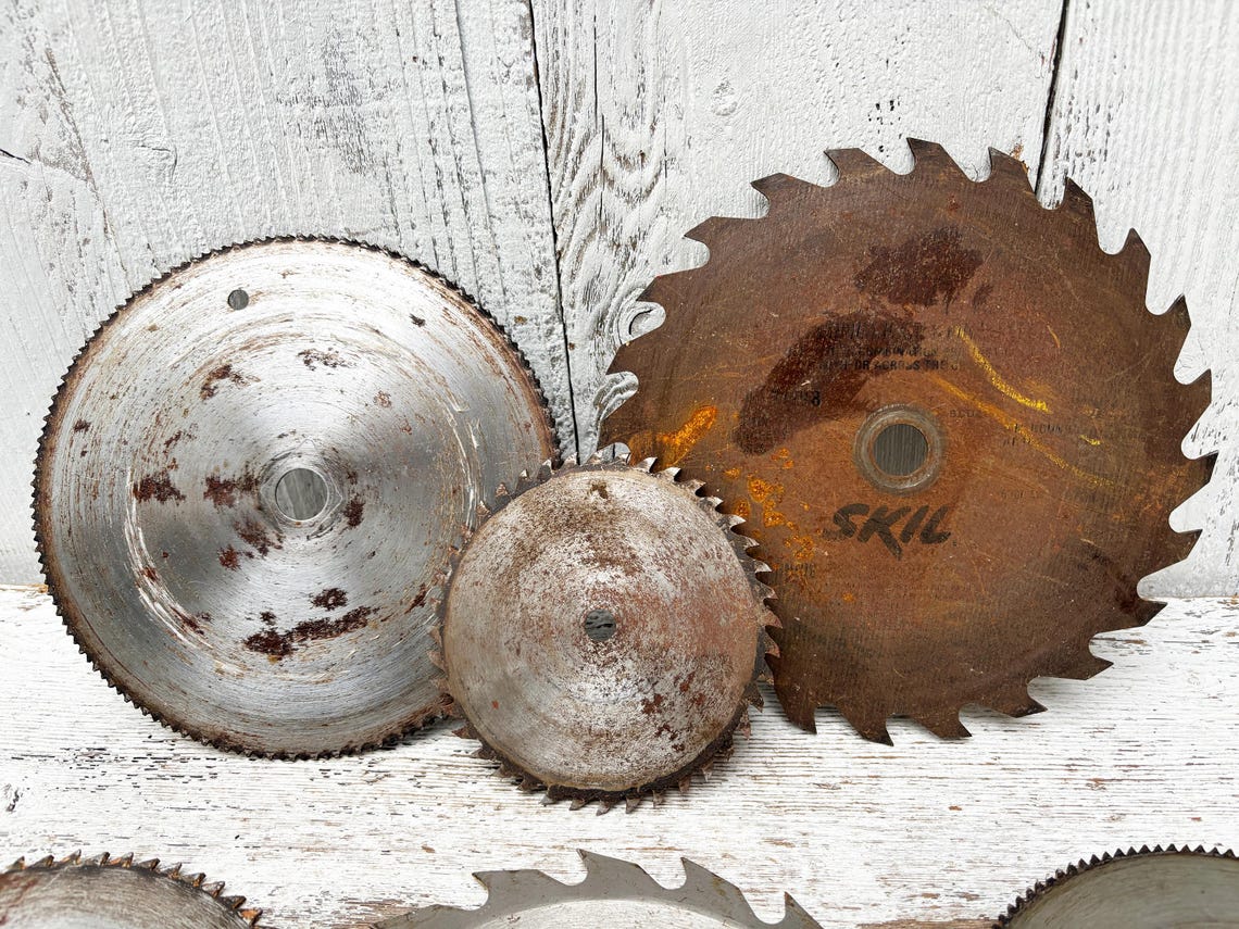 Vintage Rusty Saw Blades, Mixed Lot of 8, Crafting Supplies - Etsy
