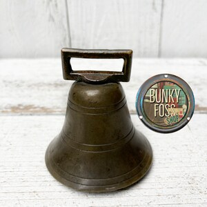 Vintage Bronze Sheep/cow Bell, Old Bell, Bronze Bell, Vintage Farm Bell ...