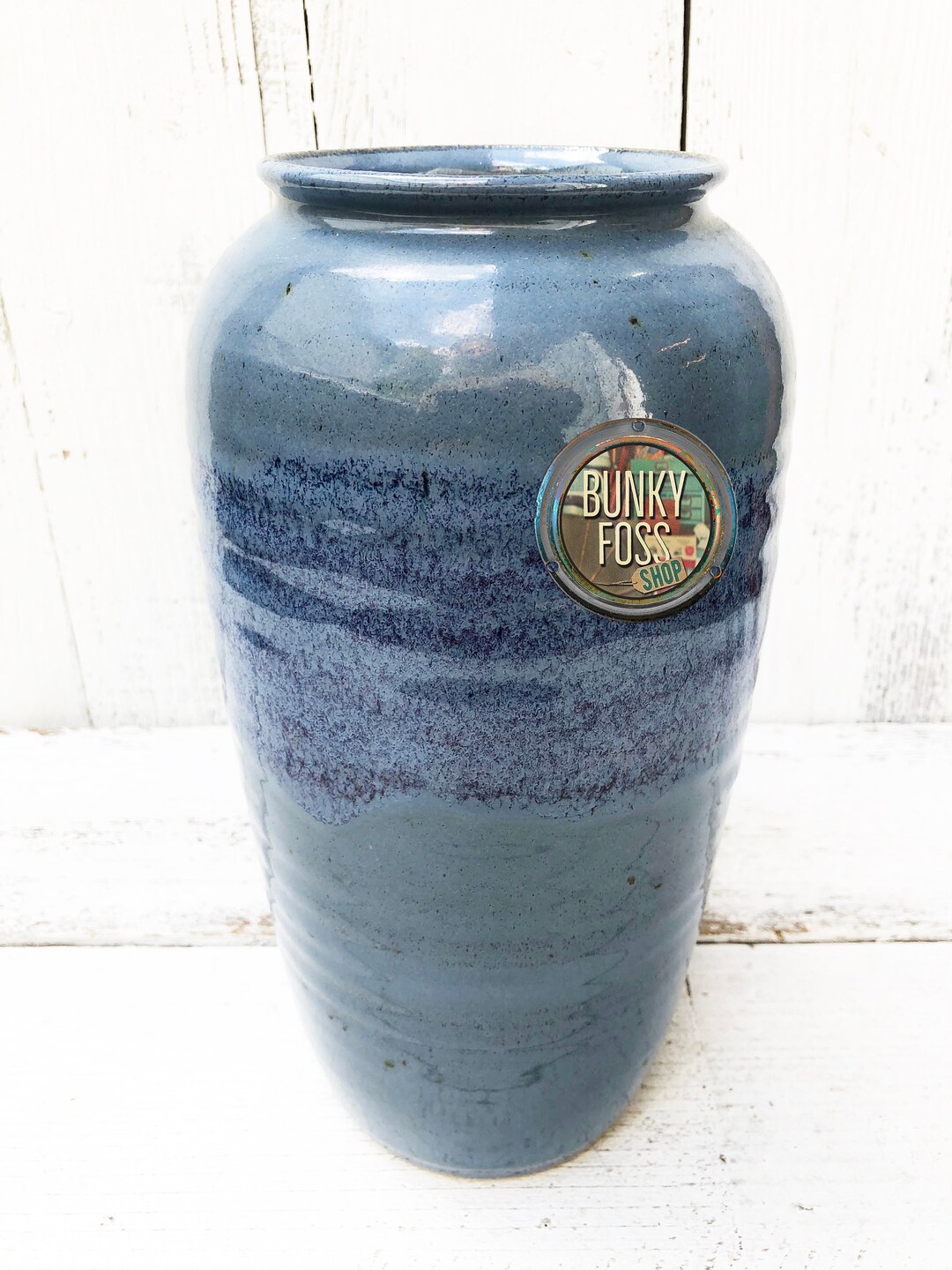 Vintage Seattle Bruning Art Pottery Vase, Art Pottery Vase, Bue Pottery ...