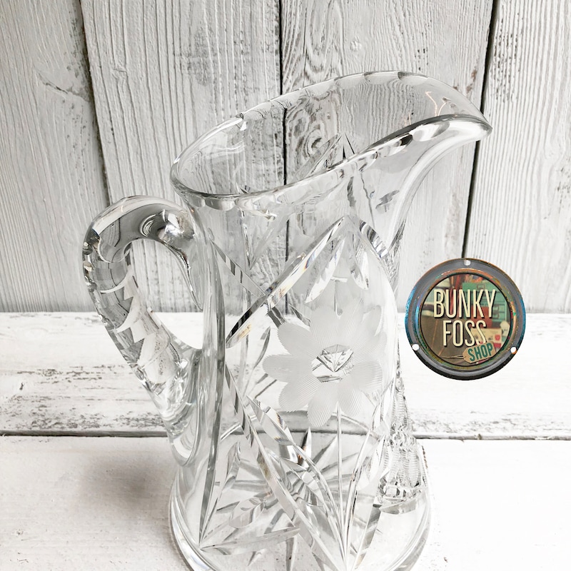 Crystal Pitcher - Etsy