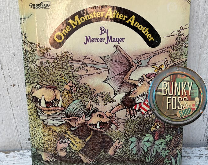 Vintage 1974 First Edition "one Monster After Another' Book by Mercer ...
