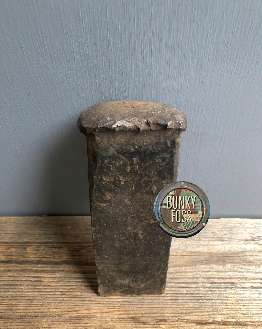 Vintage Hand Forged Iron Spitting Wedgeold Splitting Wedge - Etsy