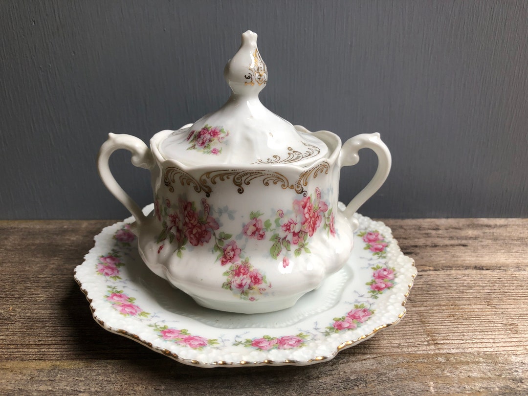 Vintage Irma Bavaria China Sugar Bowl Set Vintage Irma - Etsy