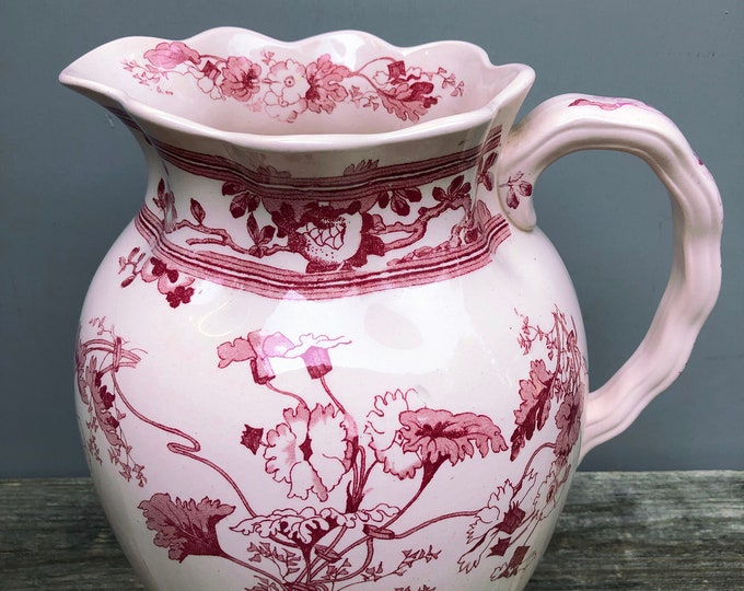 RARE Vintage Furnivals Transferware Pitcher, Transferware Pitcher ...