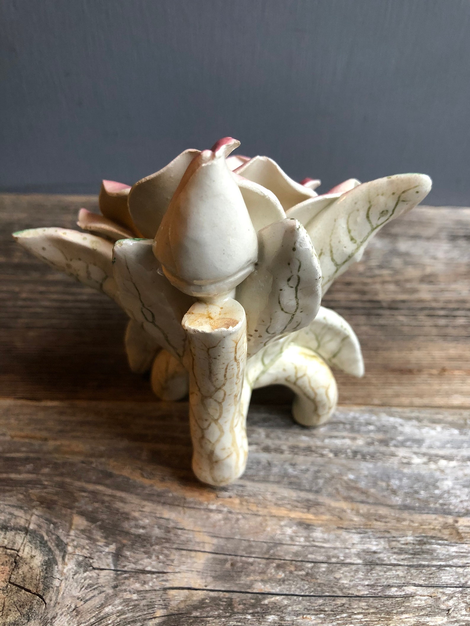 Vintage Porcelain Pink Rose Flower Porcelain Rose Vintage | Etsy