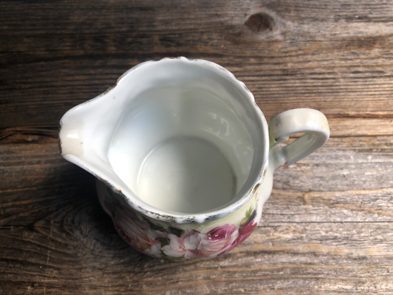 Antique Gorgeous German Porcelain Roses Creamer Pitcher - Etsy