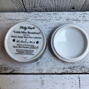 Vintage Danbury Mint Shirley Temple Music Box,little Miss Broadway ...