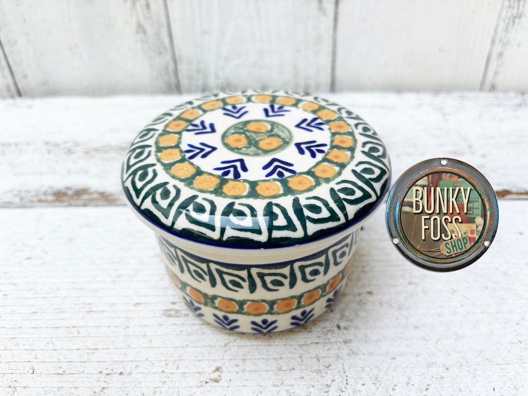 Vintage Boleslawiec Butter Bell Keeper,ceramika,artystyczna,polish ...