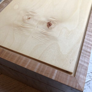 Vintage Handmade Maple & Aspen Wooden Multipurpose Box,maple and Aspen ...