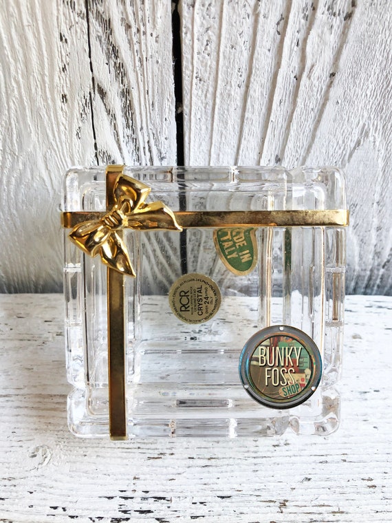 vintage lead crystal box - Gem