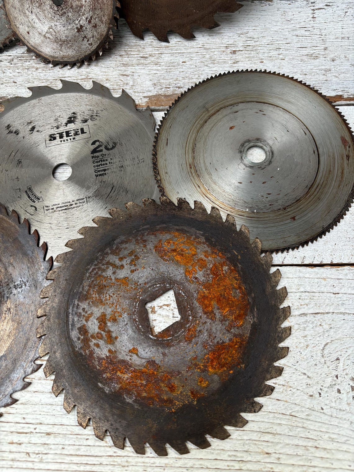 Vintage Rusty & Funky Saw Blades Mixed Lot, Vintage Saw Blades, Old Saw ...
