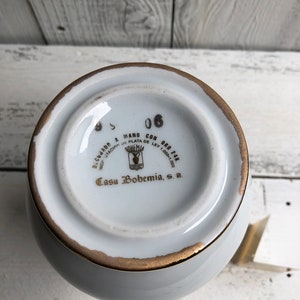 RARE! Vintage Casa Bohemia SA Sneroll Porcelain Vase, Sneroll Porcelain ...
