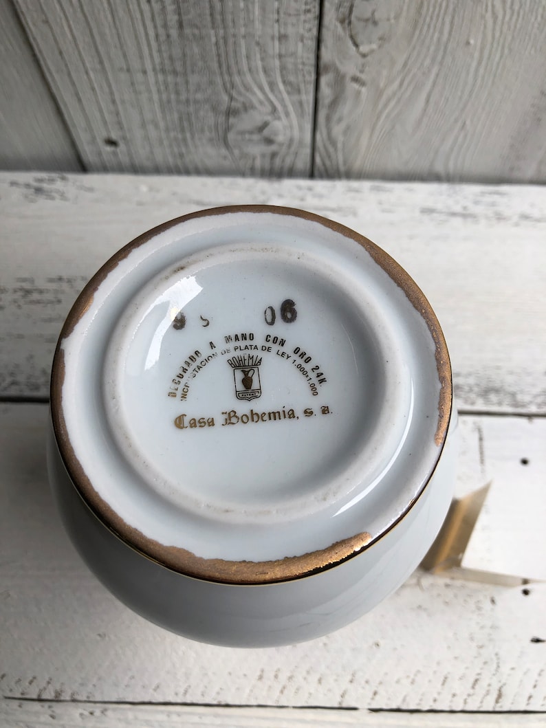 RARE! Vintage Casa Bohemia SA Sneroll Porcelain Vase, Sneroll Porcelain ...