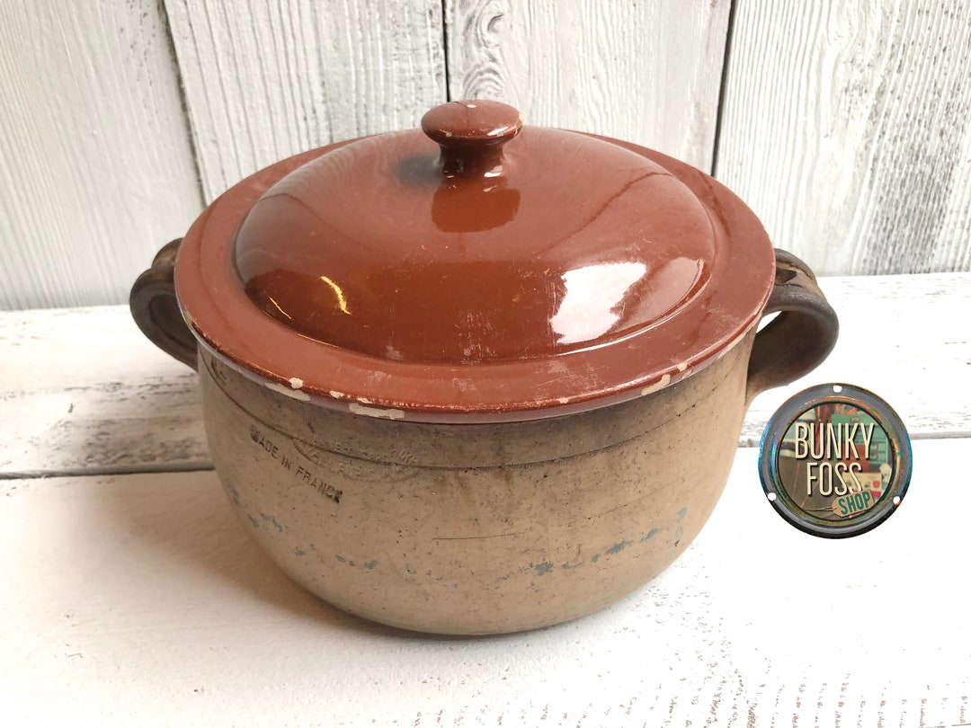 Vintage French Vallauris Terracotta Bean Pot,andre Roucard Bean Pot ...