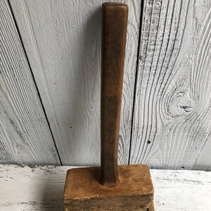 Antique Handmade Wood Mallet, Antique Tools, Primitive Wood Tools ...