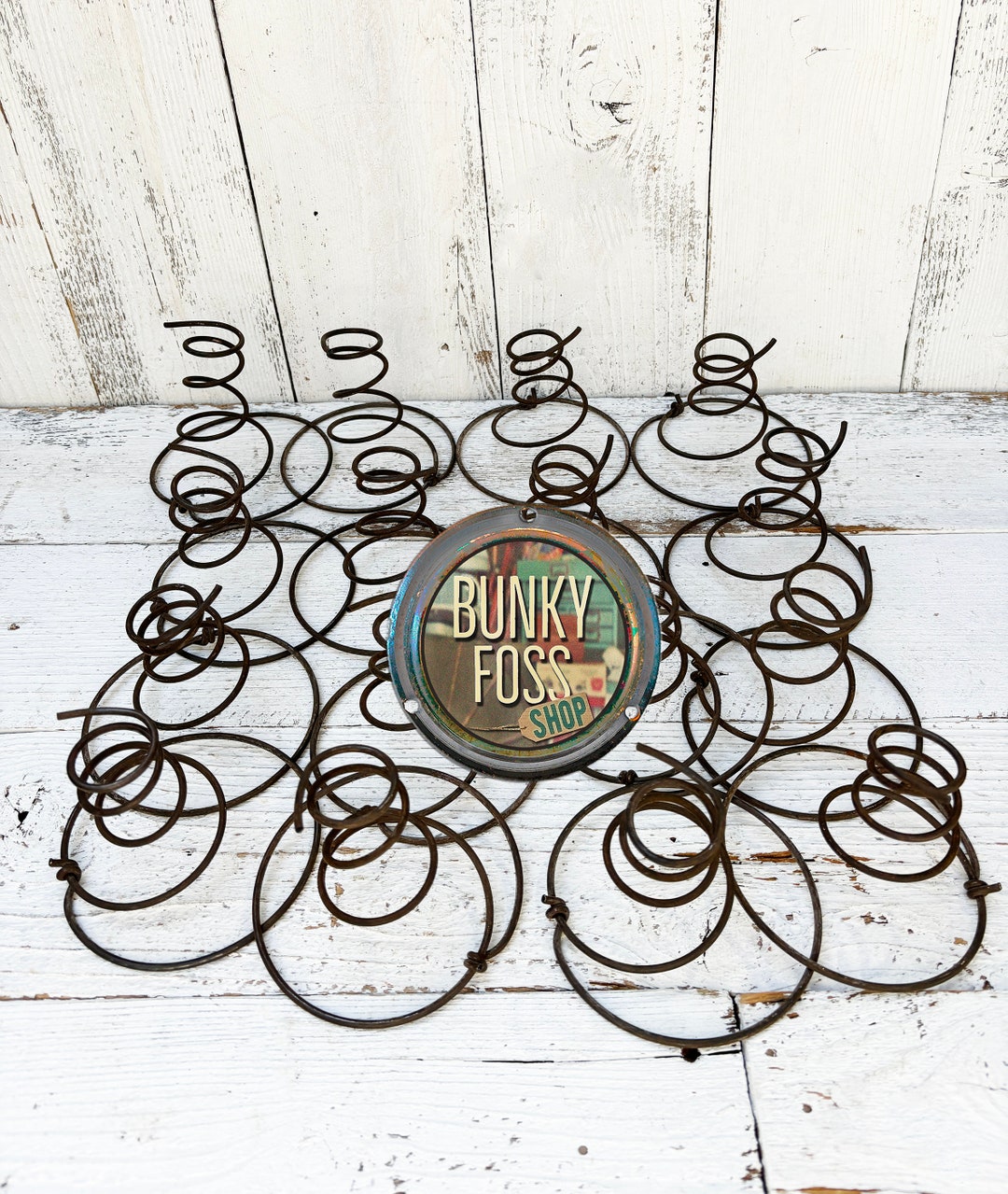 Vintage Bed Metal Spring Coils, Bed Springs, Spring Coils, Crafting ...