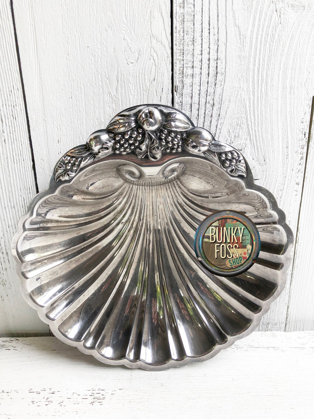 Antique W. & S. Blackinton Co. EPC Clam Shell Footed Dish, Footed Clam ...