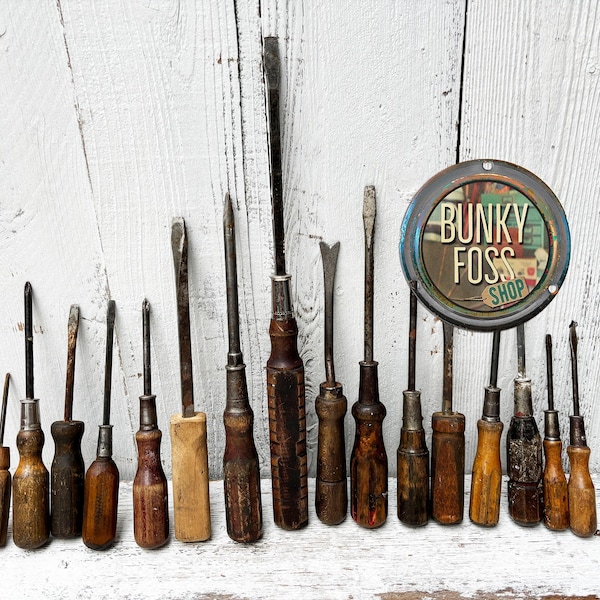 Wood Handled Screwdrivers Vintage - Etsy