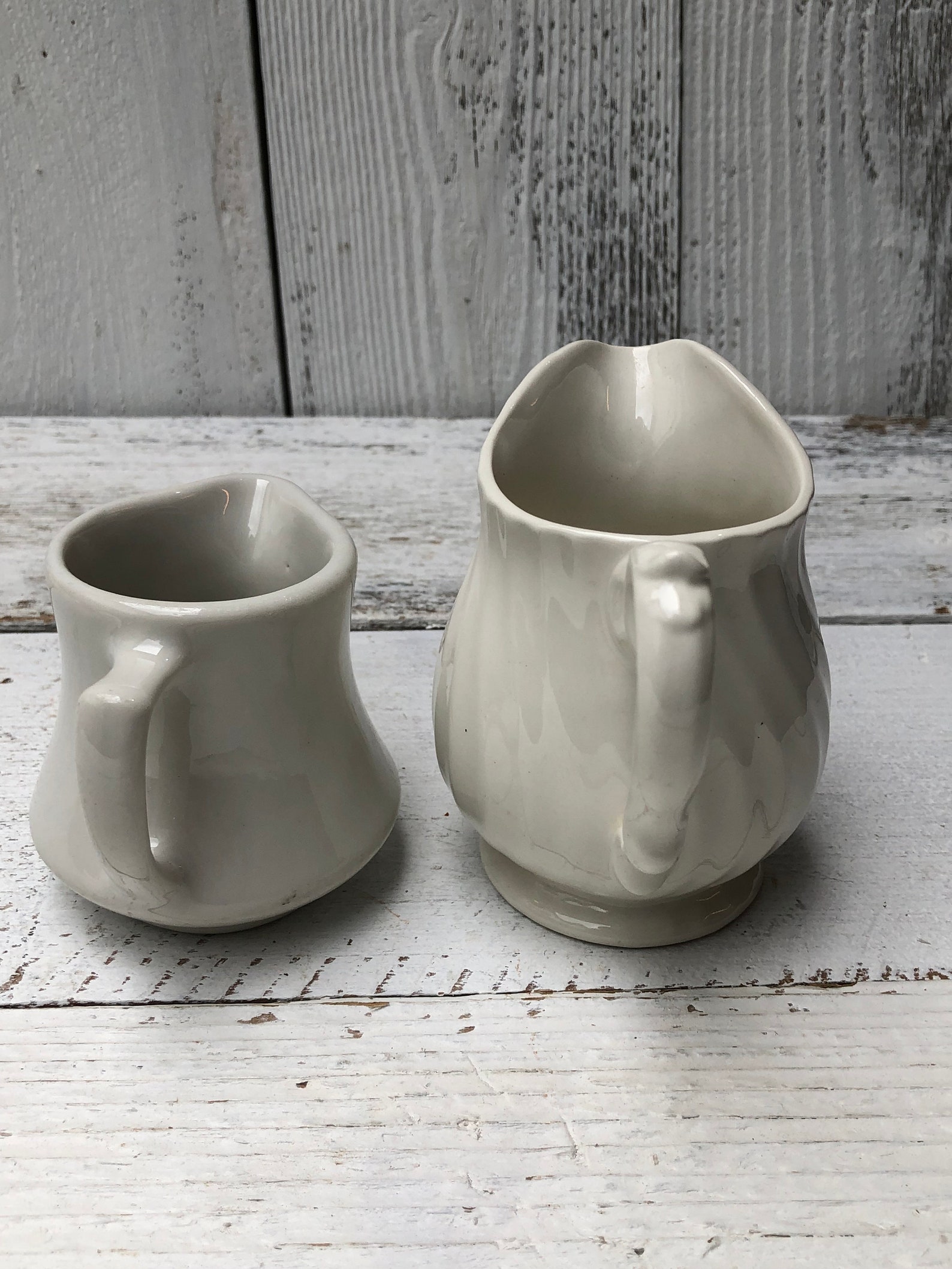 Vintage Small White Creamer Pitchers, Tepco, Franciscan, White Creamers ...