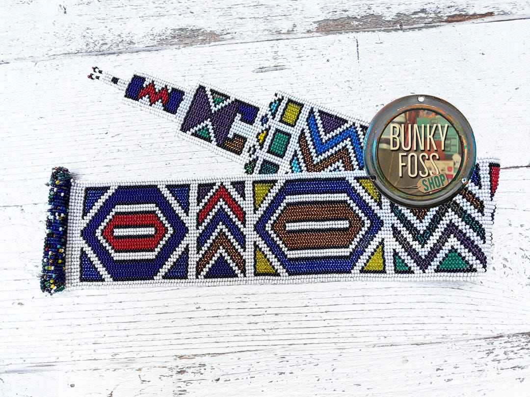 Vintage Ndebele Beadwork Wedding Veil,wall Hanging,beadwork Wall Art ...