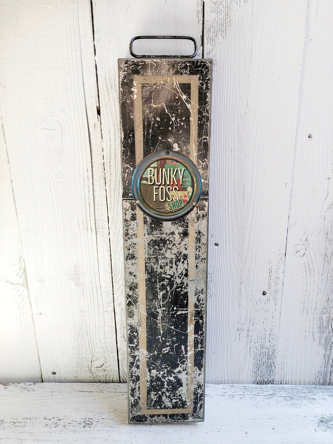 Antique Metal Map/document Metal Hinged Box, Metal Map Box, Metal ...