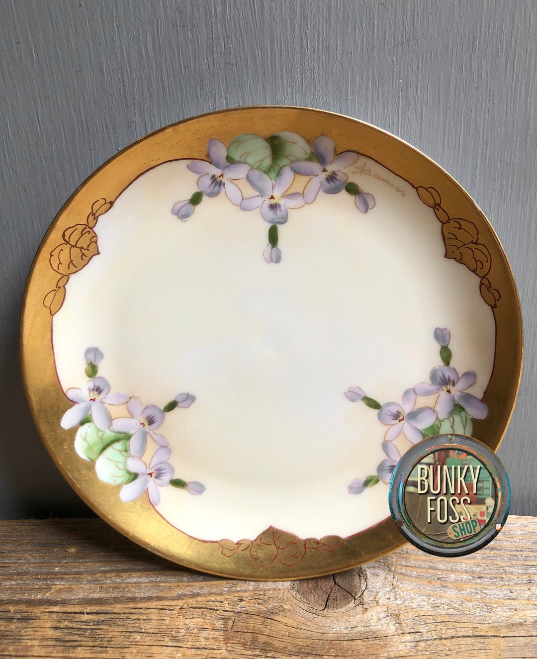 RARE Antique Signed Pickard Hand Painted Porcelain Small - Etsy