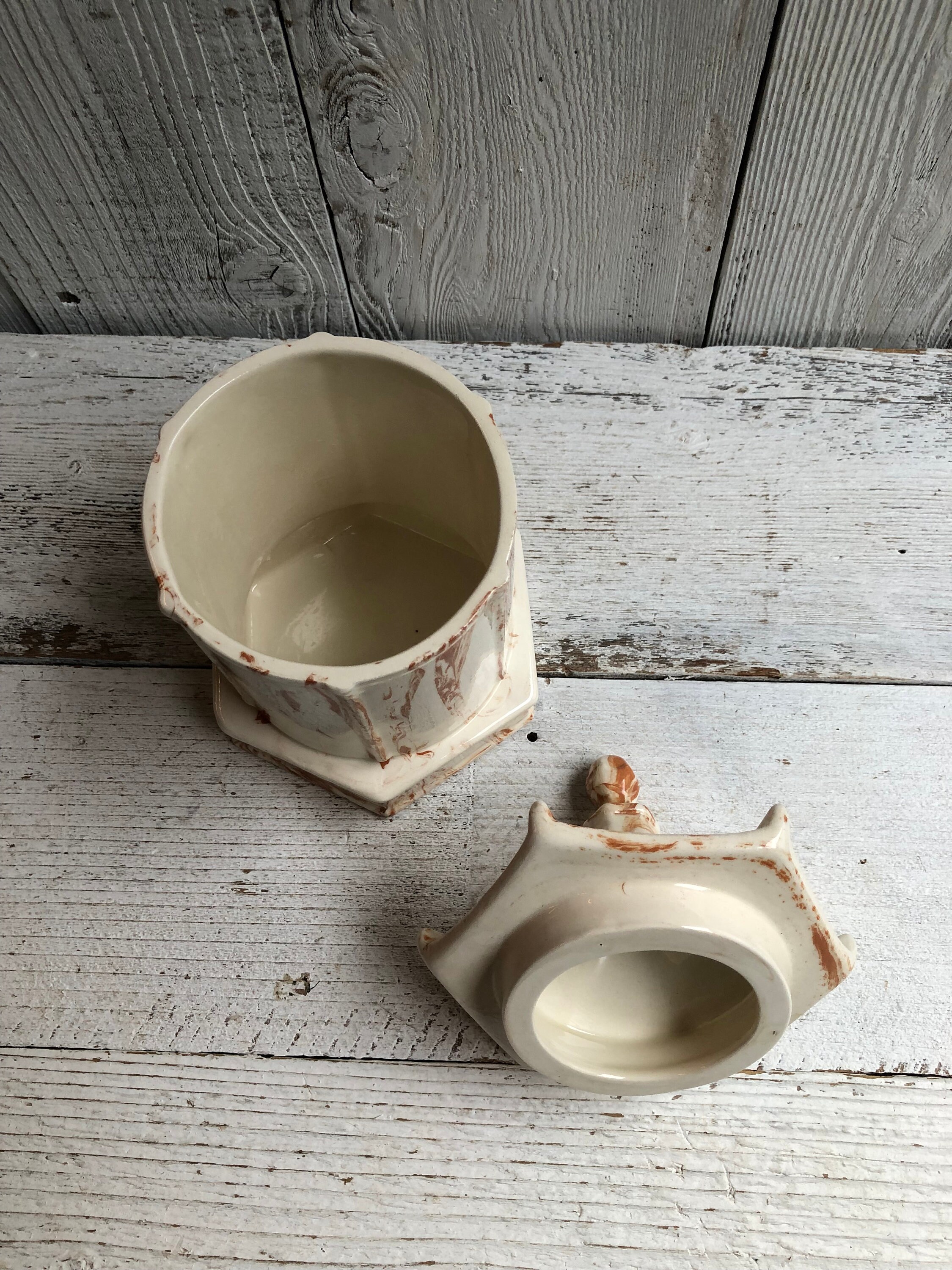 Vintage American Clay Lidded Jar, Tennessee Clay Pottery - Etsy