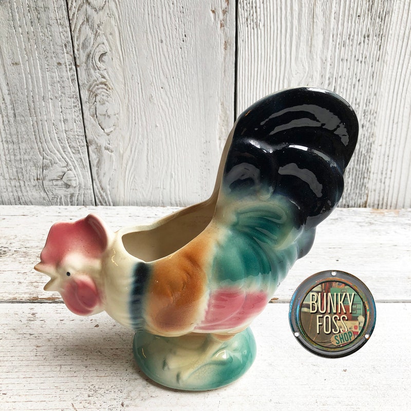 Rooster Planter - Etsy