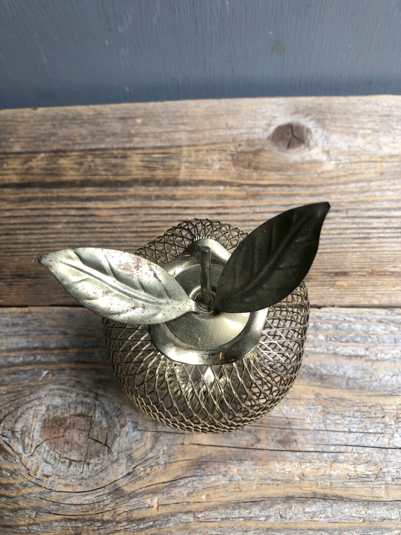 Vintage MCM Gold Meshed Metal Applemcm Gold Metal Apple - Etsy
