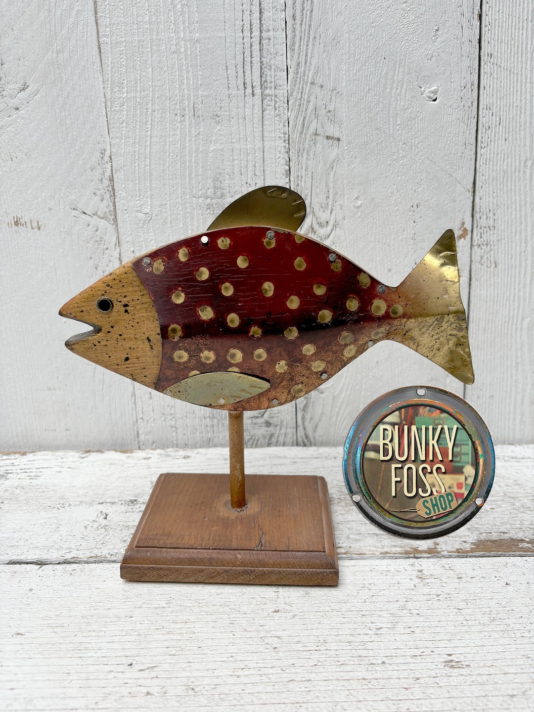 Vintage Folk Art Dick Libby Fish Sculpture,seattle,artist,fish ...
