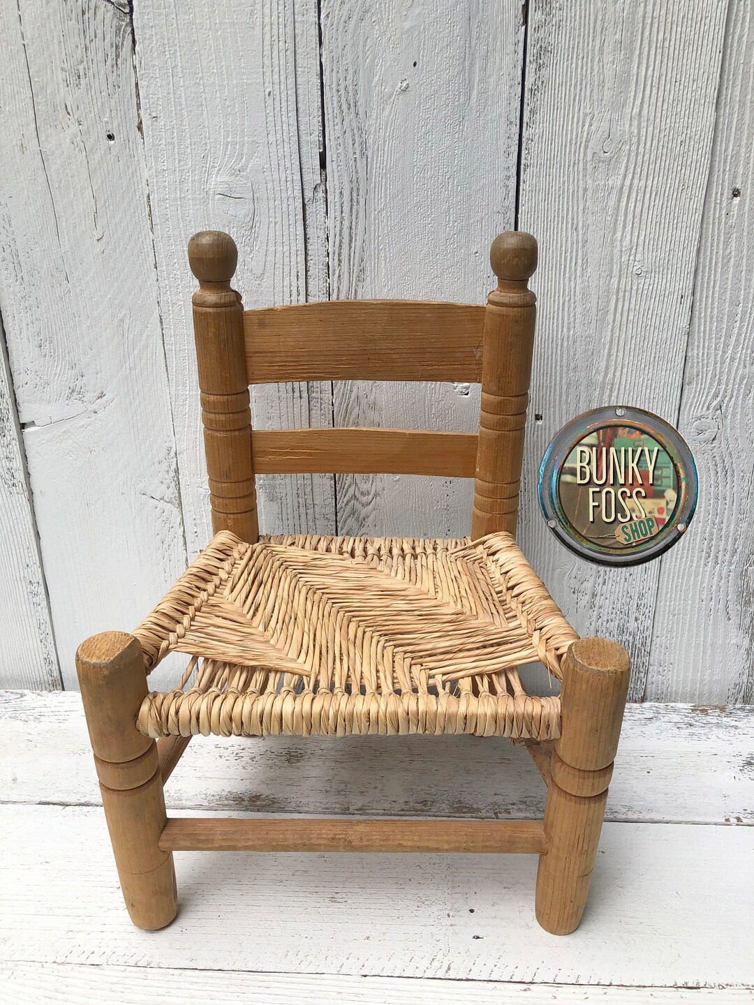 Vintage Wooden Low Rush Seat Child's Chair,vintage Wooden Child's Chair ...