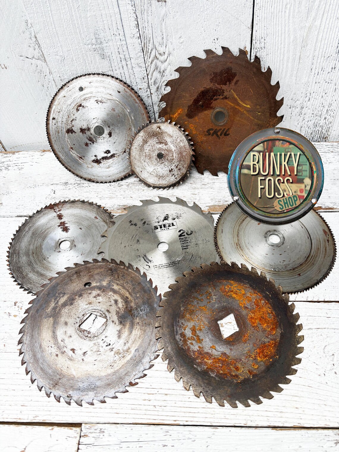 Vintage Rusty & Funky Saw Blades Mixed Lot, Vintage Saw Blades, Old Saw ...
