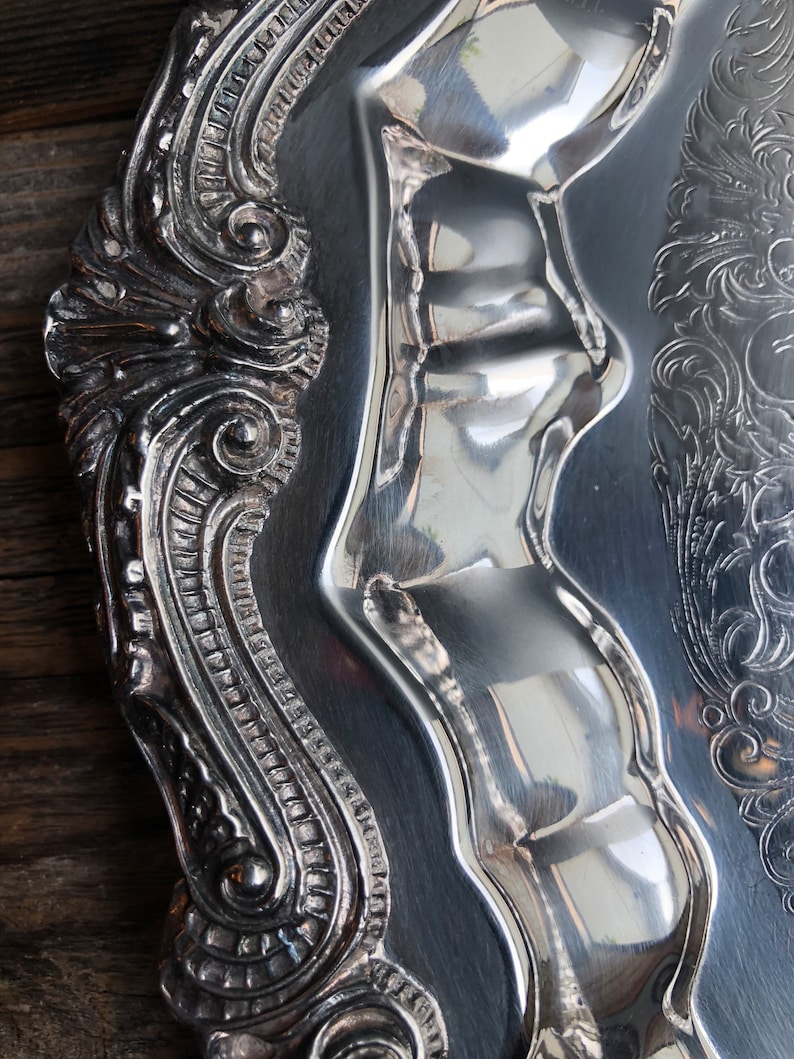 Vintage English Silver Mfg Corp Silverplate Serving - Etsy