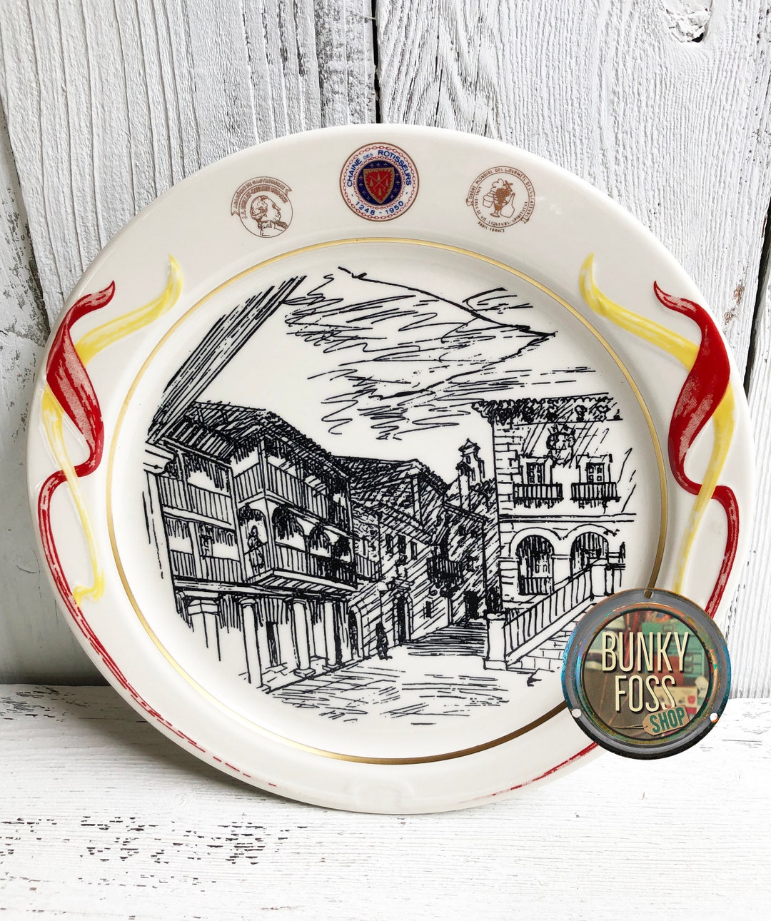 RARE! Homer Laughlin Seattle Plate,chaine Des Rotisseurs,seattle ...