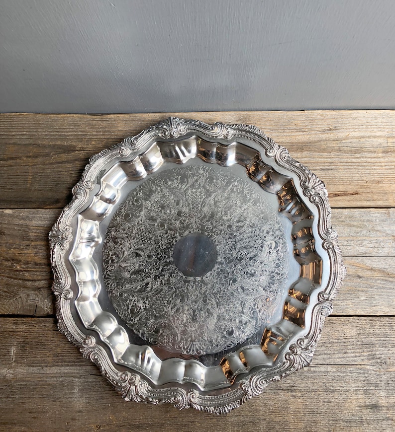 Vintage English Silver Mfg Corp Silverplate Serving - Etsy