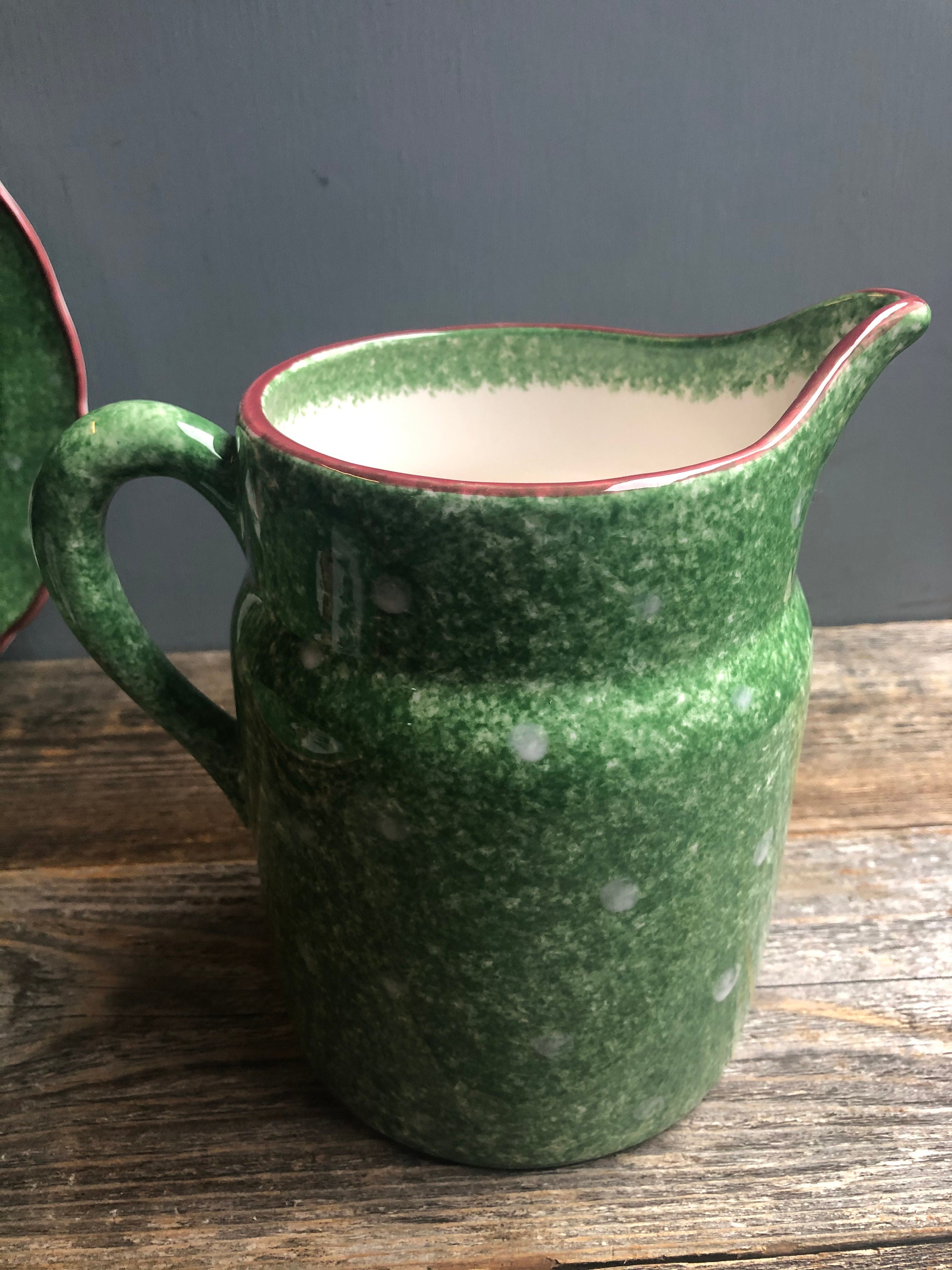 Vintage the Cellar Log Cabin Plates & Pitcher Set Log Cabin - Etsy