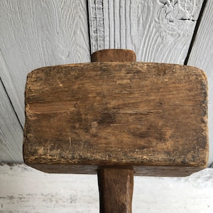 Antique Handmade Wood Mallet, Antique Tools, Primitive Wood Tools ...