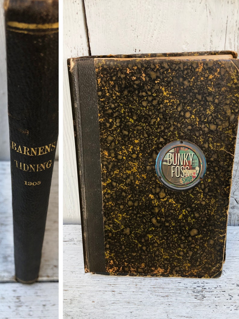 RARE! Antique Swedish Barnens Tidning 1905 Childrens Magazine Book ...
