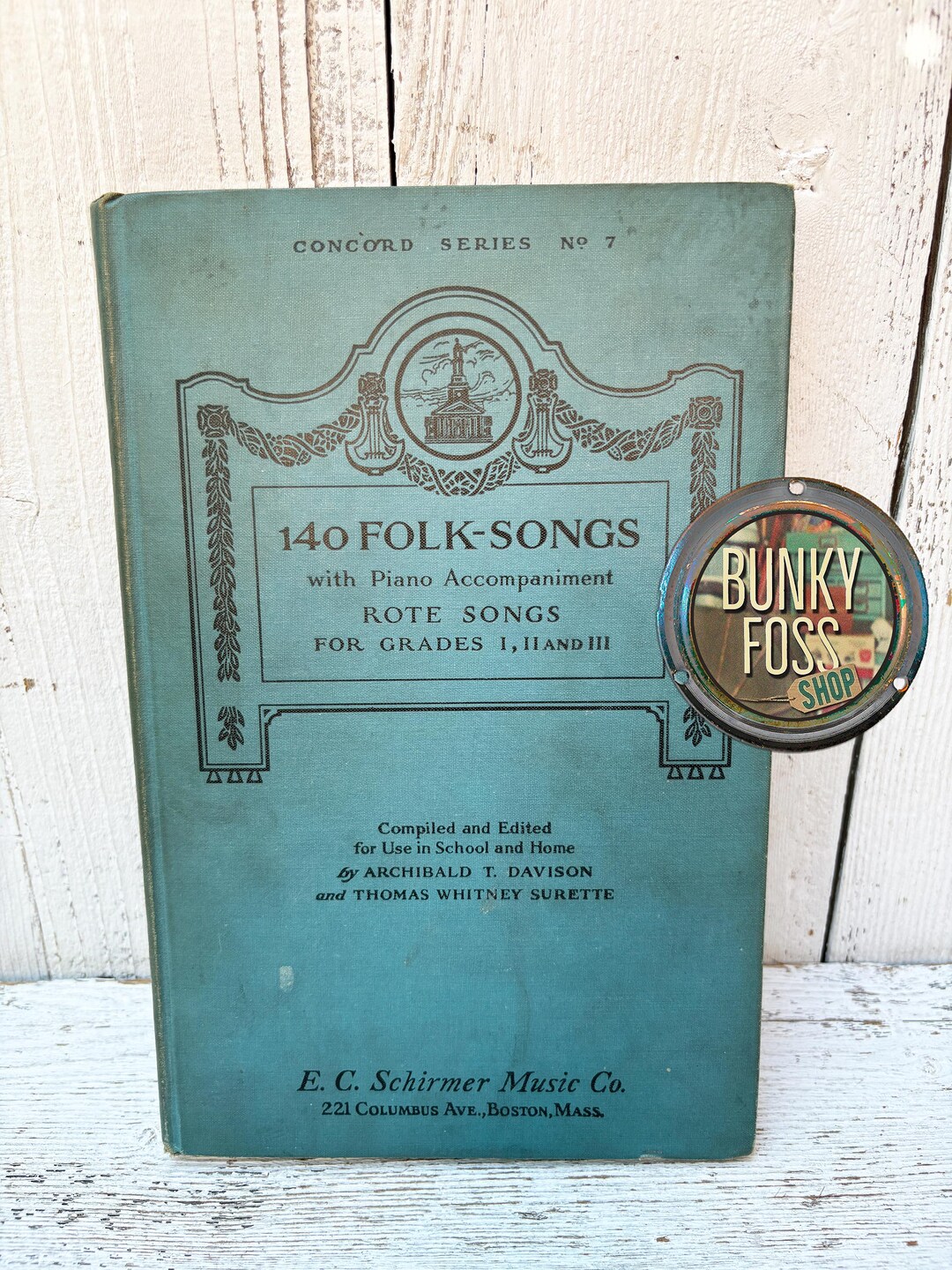 Vintage 1921 Concord Series No 7 140 Folk-song Book, Rote Songs for ...