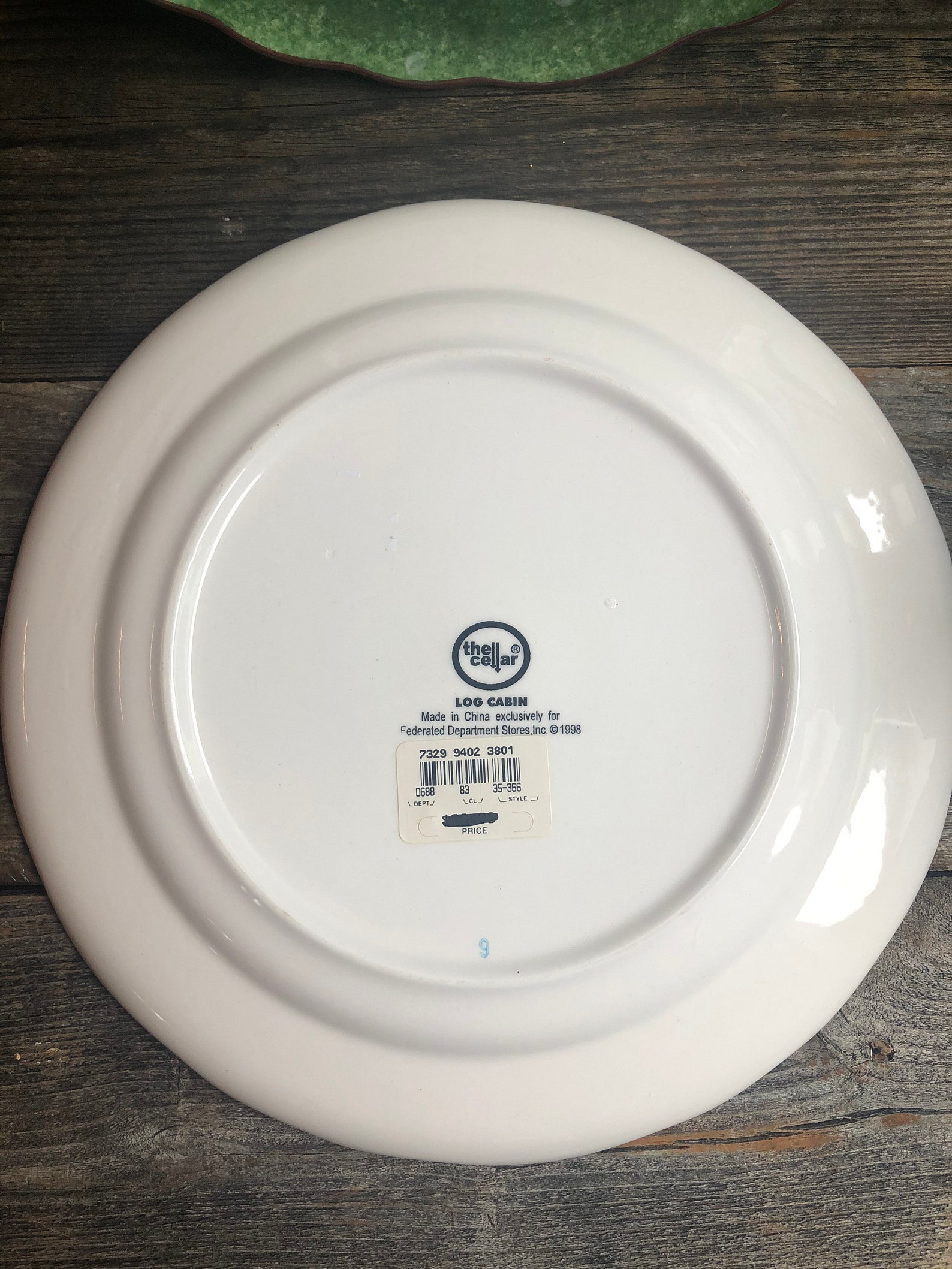 Vintage the Cellar Log Cabin Plates & Pitcher Set Log Cabin - Etsy